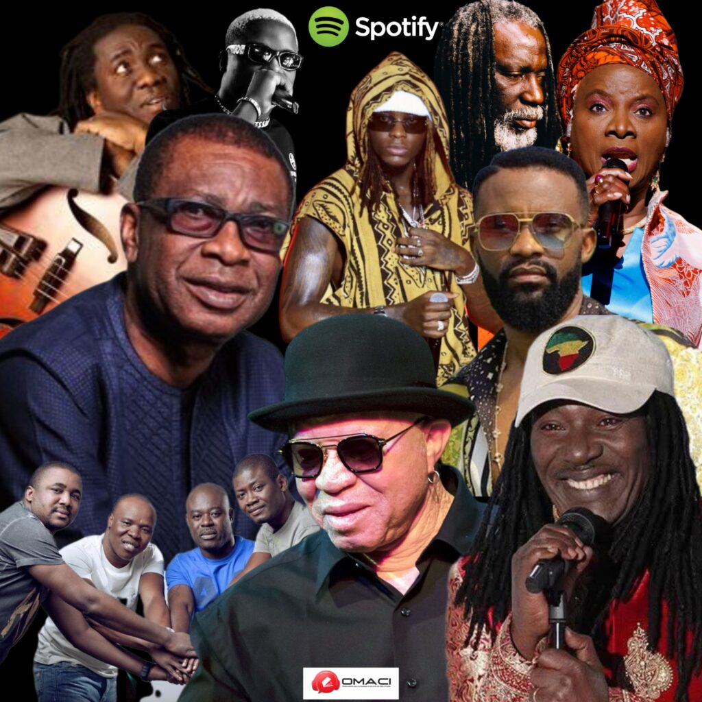 Les artistes africains francophones les plus streamés sur Spotify